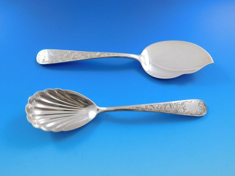 Old Maryland Engraved by Kirk Sterling Silver Flatware Set Service 50 ...