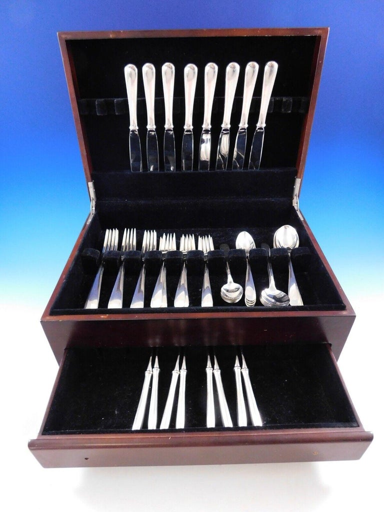 Old Maryland Plain by Kirk Sterling Silver Flatware Set Service 48 pcs ...