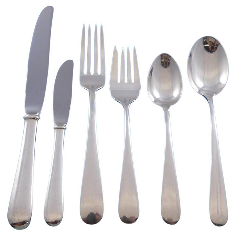 Old Maryland Plain by Kirk Sterling Silver Flatware Set Service 48 pcs ...