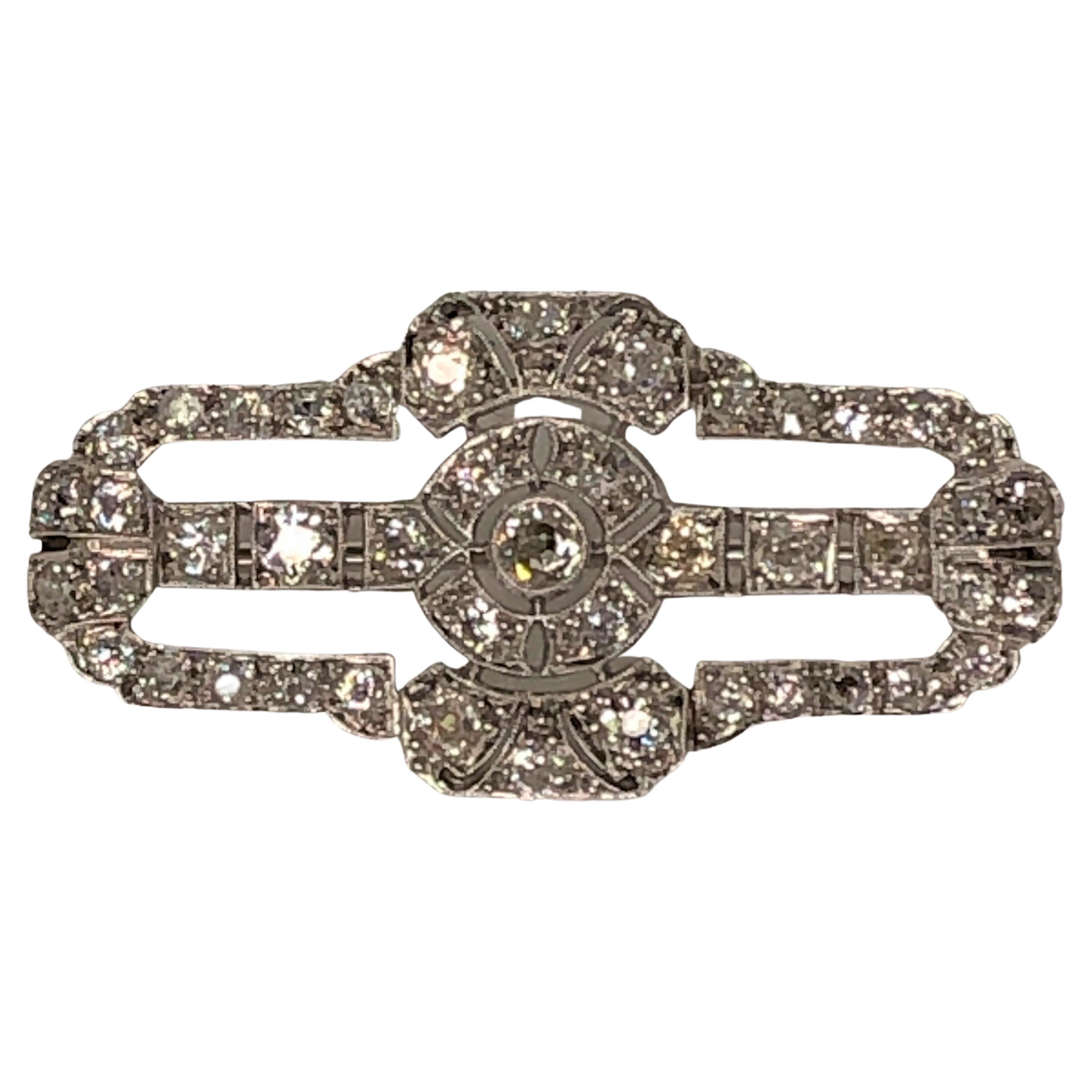 GIA Certified Victorian Pink Topaz and Old Mine Cut Diamond Brooch For ...
