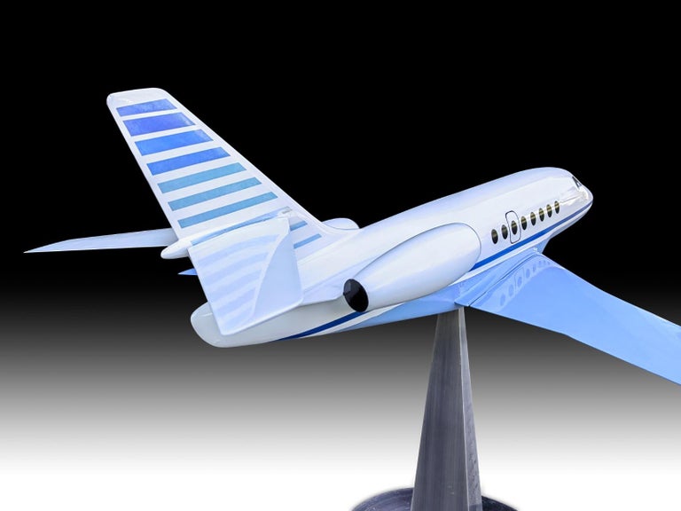 Old Model of a Private Plane Falcon, 20th Century For Sale at 1stDibs