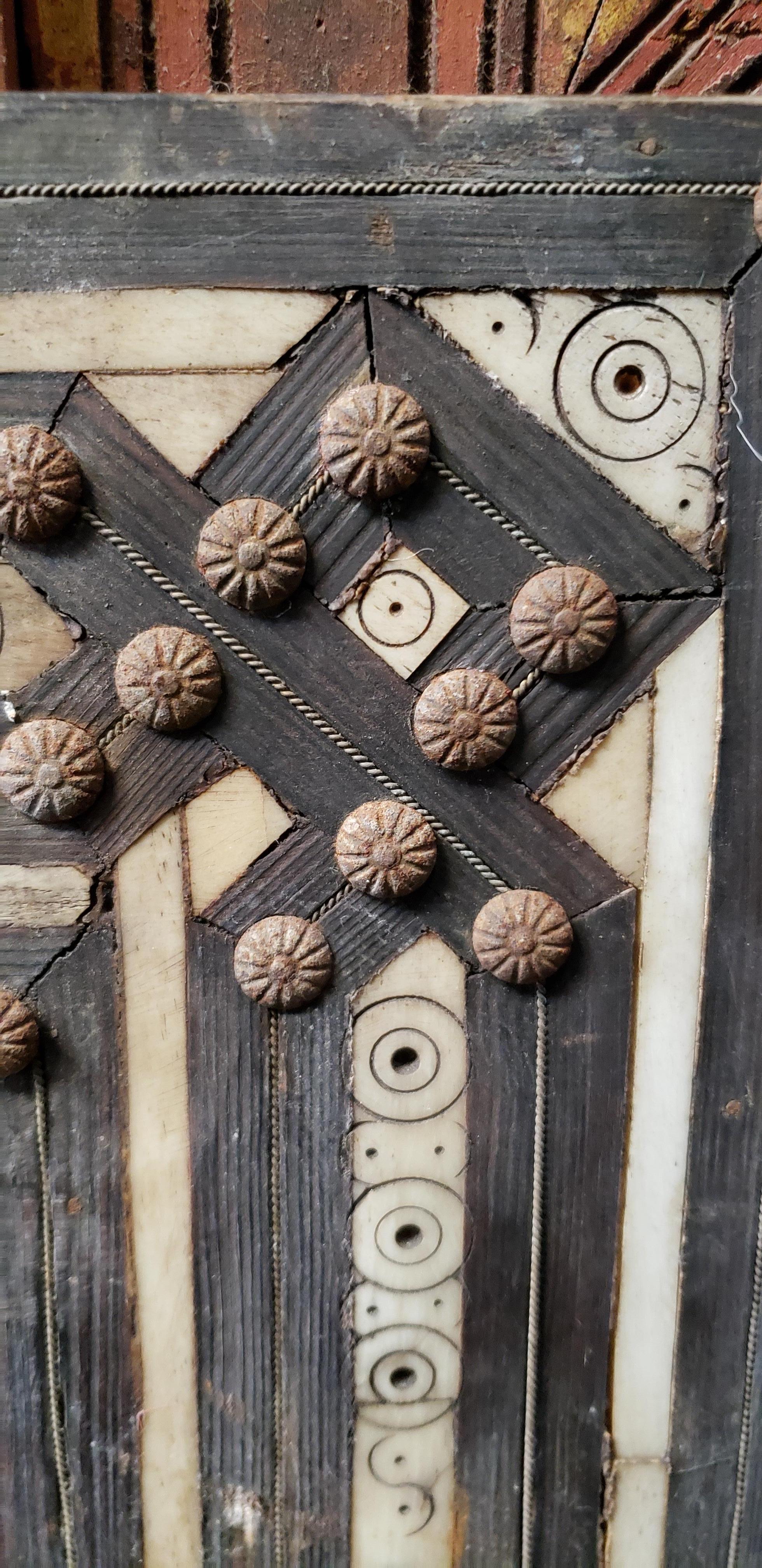 Old Moroccan Rectangular Camel Bone Mirror, MD32 at 1stDibs