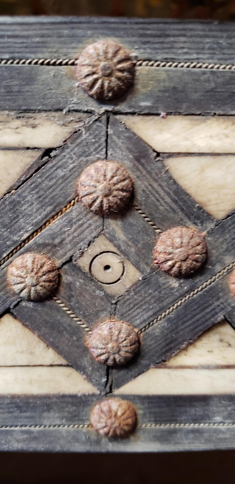 Old Moroccan Rectangular Camel Bone Mirror, MD32 at 1stDibs