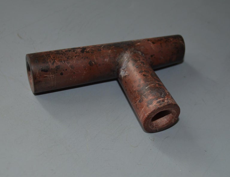Old Native American Plains Indian Caitlinite Pipe Bowl For Sale at 1stDibs