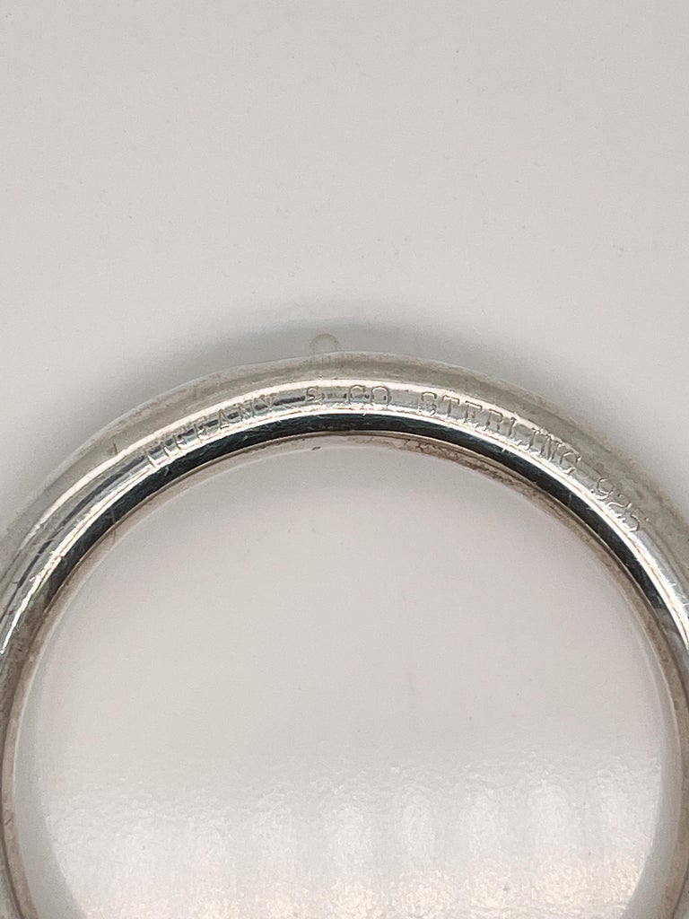 Old or Antique Tiffany and Co. Sterling Silver Baby Teething Ring For ...