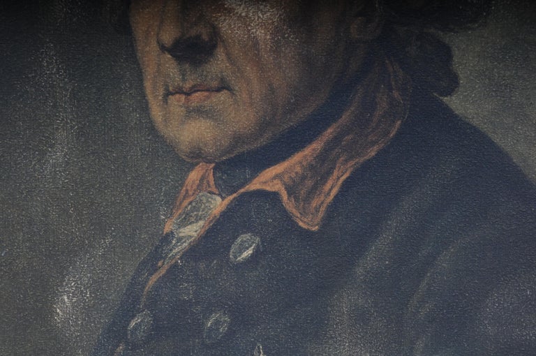 Old Painting Portrait of Fridrich II the Great 20th Century After A ...