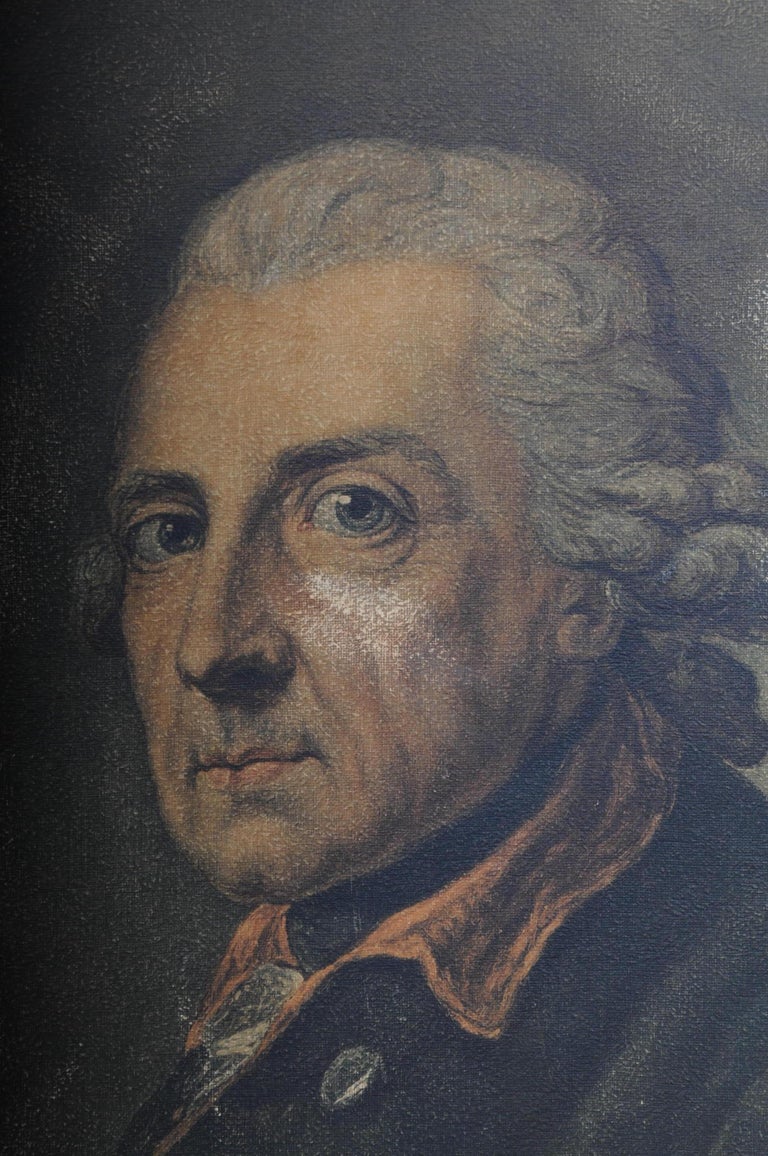 Old Painting Portrait of Fridrich II the Great 20th Century After A ...