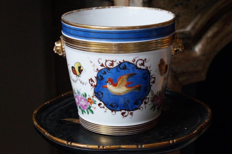 Old Paris Hand Painted Porcelain Flower Pot, France, circa 1880 For ...