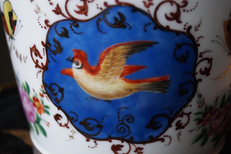 Old Paris Hand Painted Porcelain Flower Pot, France, circa 1880 For ...