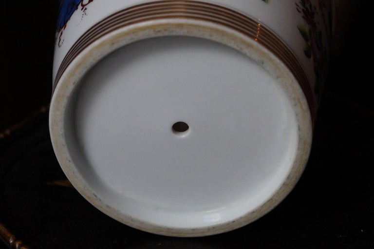 Old Paris Hand Painted Porcelain Flower Pot, France, circa 1880 For ...