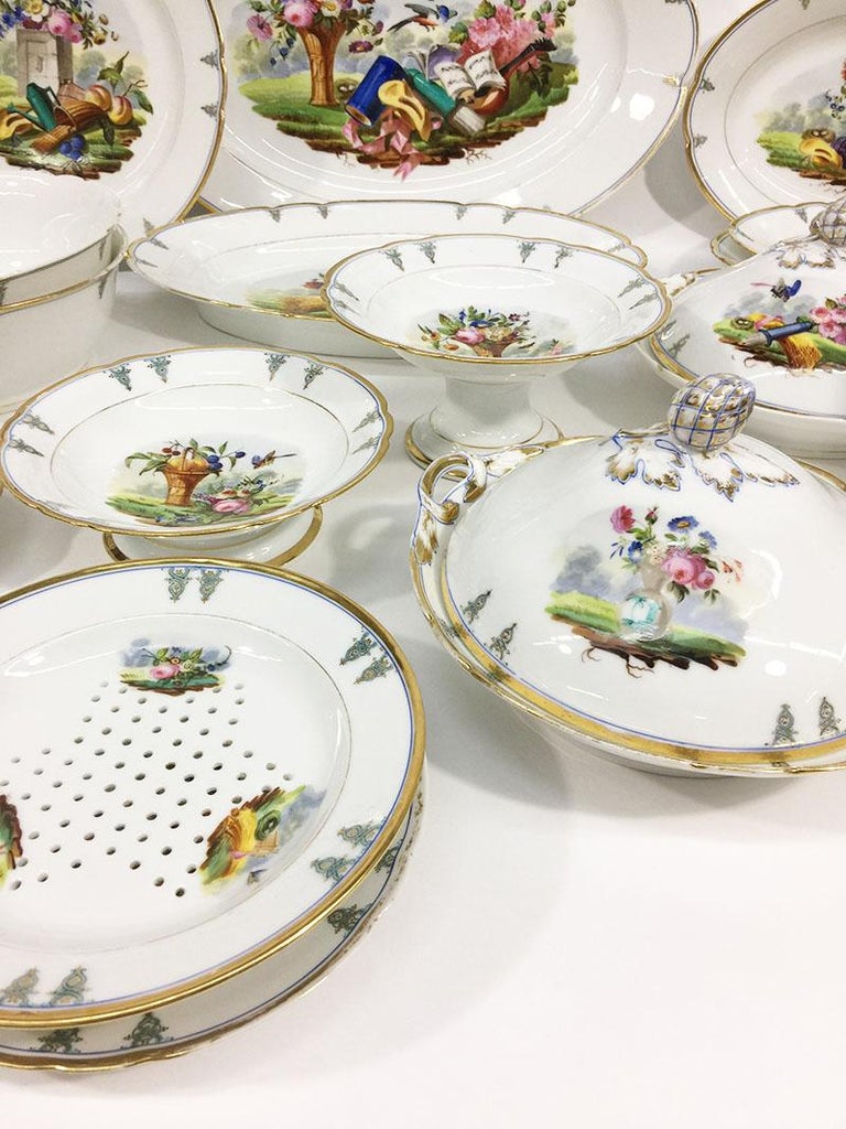 "Old Paris” Porcelain Dinner Service, 19th Century, France For Sale at ...
