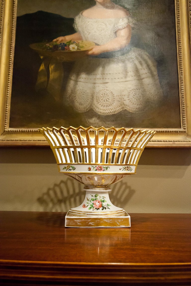 Old Paris Porcelain Reticulated Compote, Paris, circa 1815 For Sale at ...