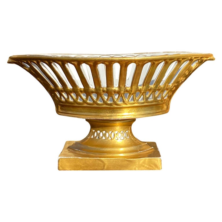 Old Paris Type Porcelain Cachepot with Marks for Meissen, Circa 1830s ...