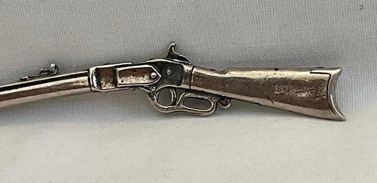 Old Pawn Sterling Silver #73 Rifle Replica For Sale at 1stDibs