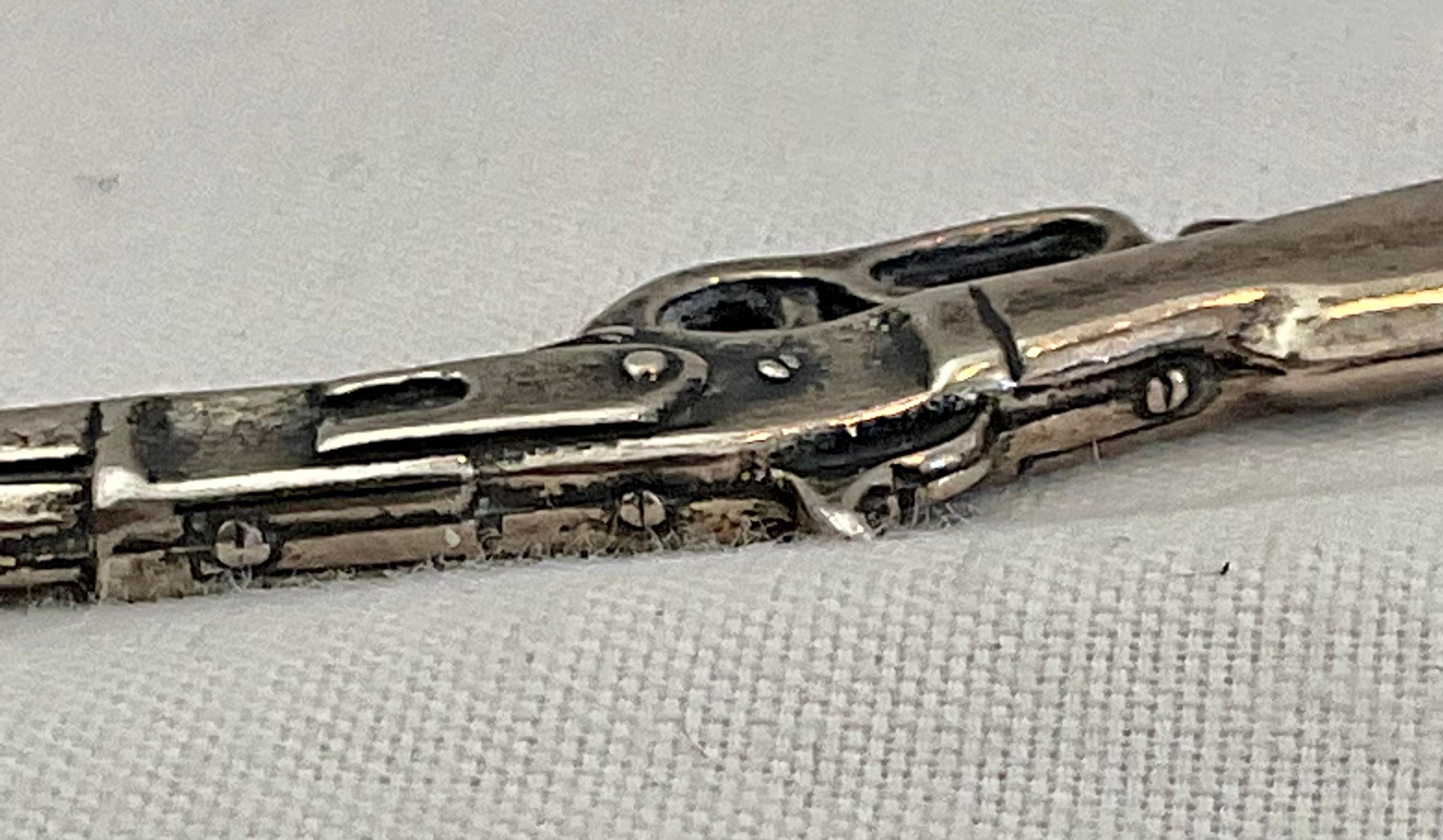 Old Pawn Sterling Silver #73 Rifle Replica at 1stDibs