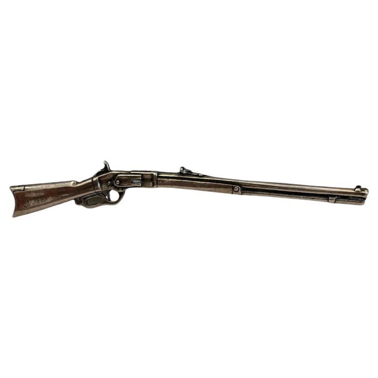 Old Pawn Sterling Silver #73 Rifle Replica For Sale at 1stDibs