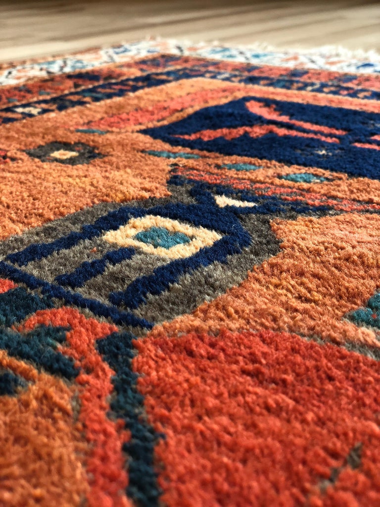 Old Persian Rug by the Afshari Tribes from the South of Iran, 1940s For ...