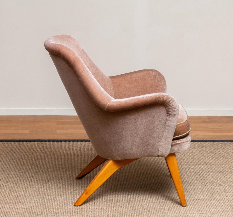 Old Pink Pedro Chair by Carl Gustaf Hiort Af Ornäs for Puunveisto Oy ...