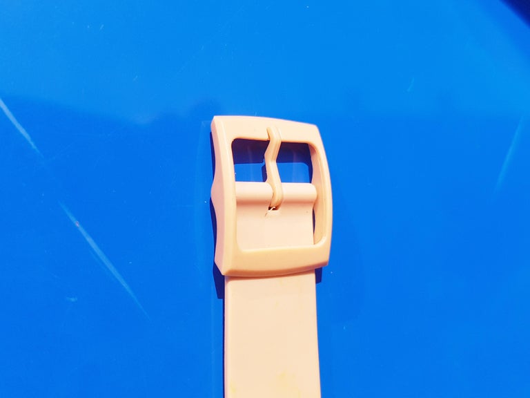 Old Pink Plastic and Rubber '90s Wrist Watch by a. Mendini for Museo ...