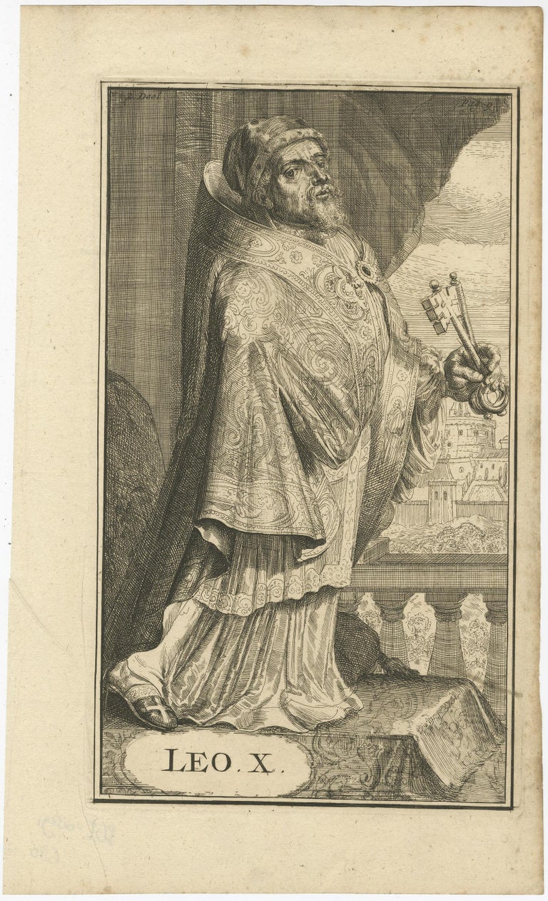 Old Portrait of Leo x. Pope Leo X, Born Giovanni De'' Medici, 1701 For ...