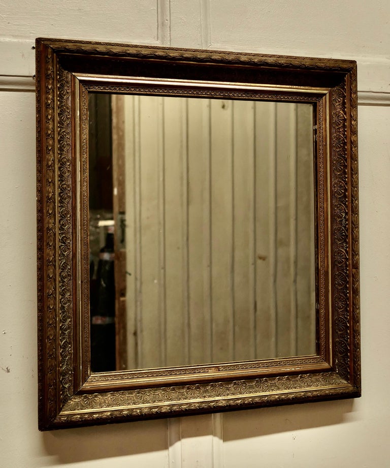 Old Rectangular Gilt Mirror For Sale at 1stDibs