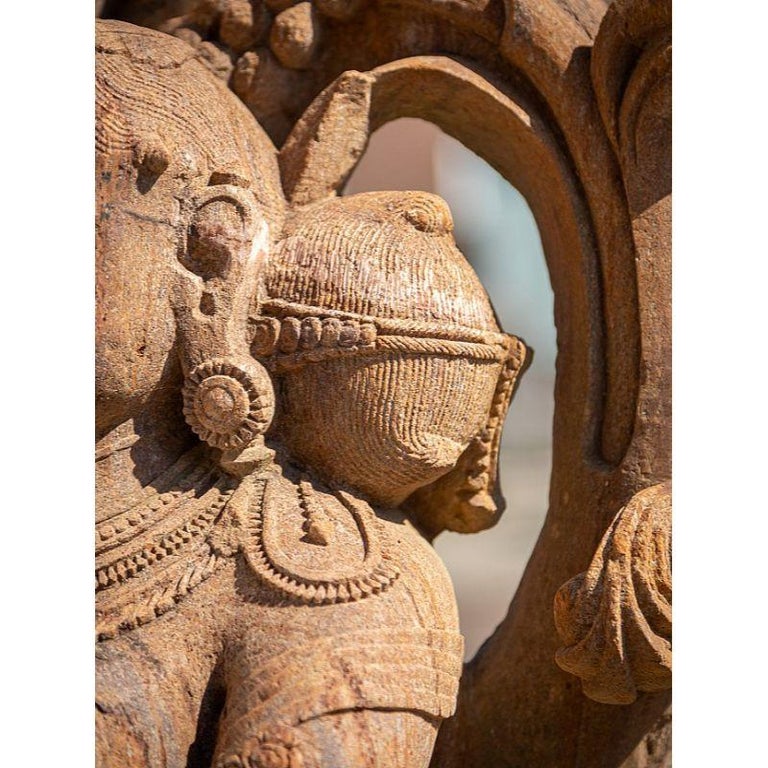 Old Sandstone Absara Lady Statue from India For Sale at 1stDibs