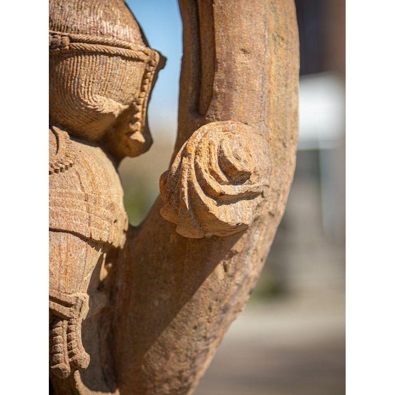 Old Sandstone Absara Lady Statue from India For Sale at 1stDibs