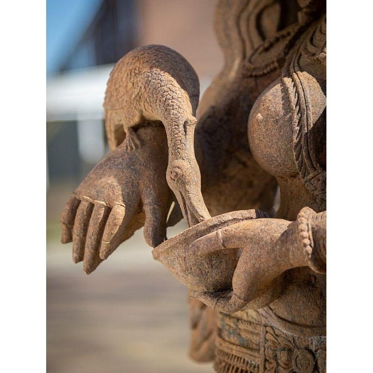 Old Sandstone Absara Lady Statue from India For Sale at 1stDibs