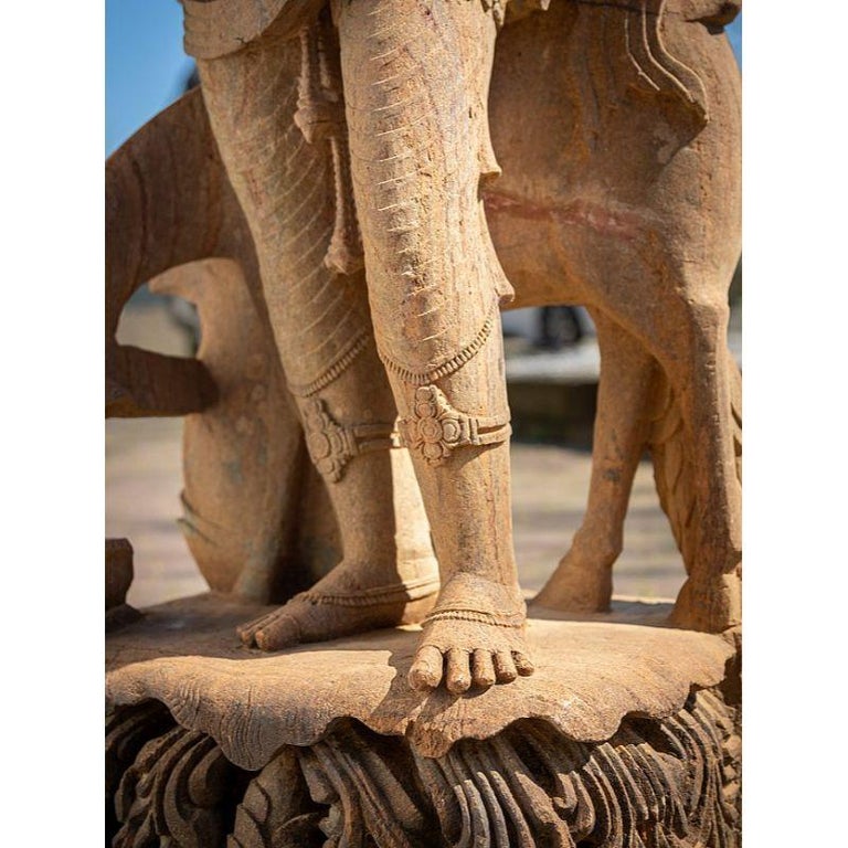 Old Sandstone Absara Lady Statue from India For Sale at 1stDibs