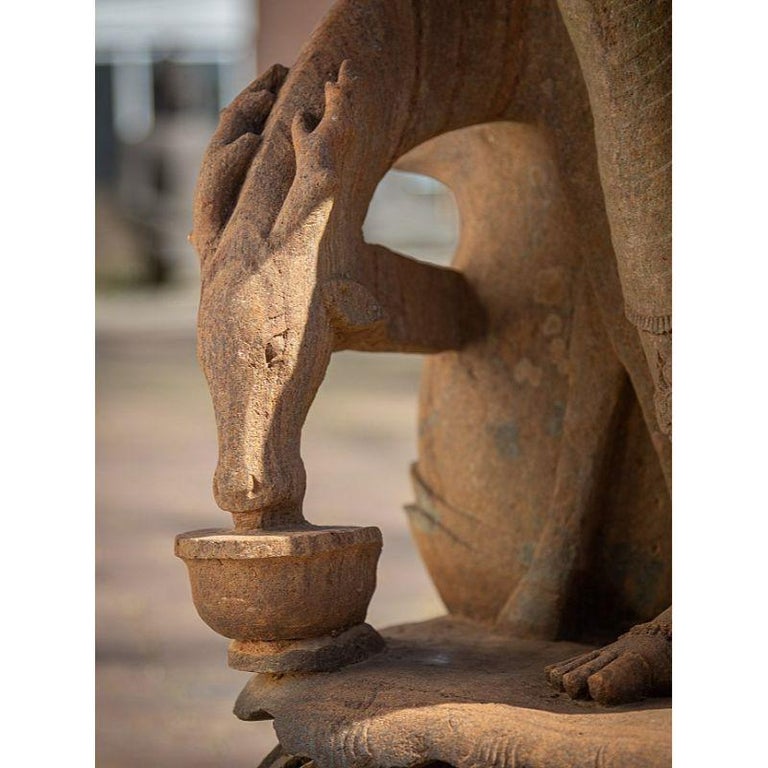 Old Sandstone Absara Lady Statue from India For Sale at 1stDibs