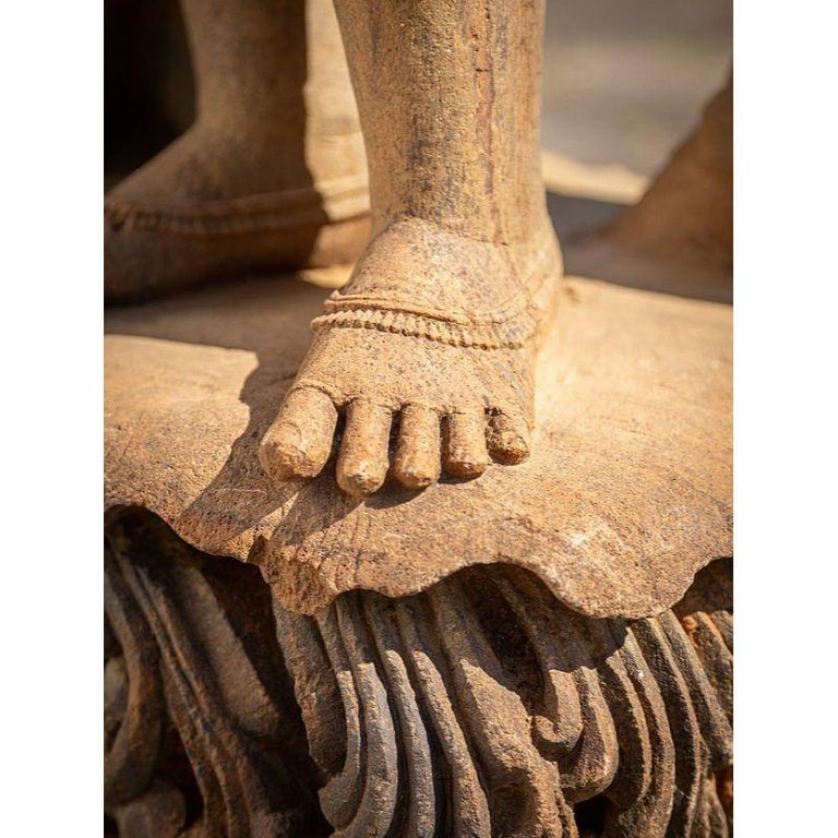 Old Sandstone Absara Lady Statue from India For Sale at 1stDibs