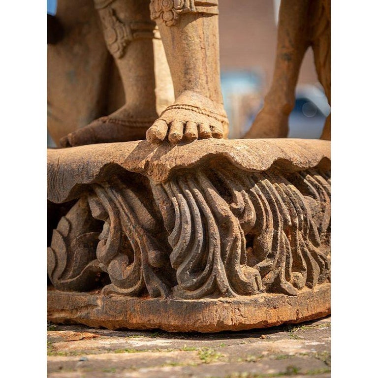 Old Sandstone Absara Lady Statue from India For Sale at 1stDibs