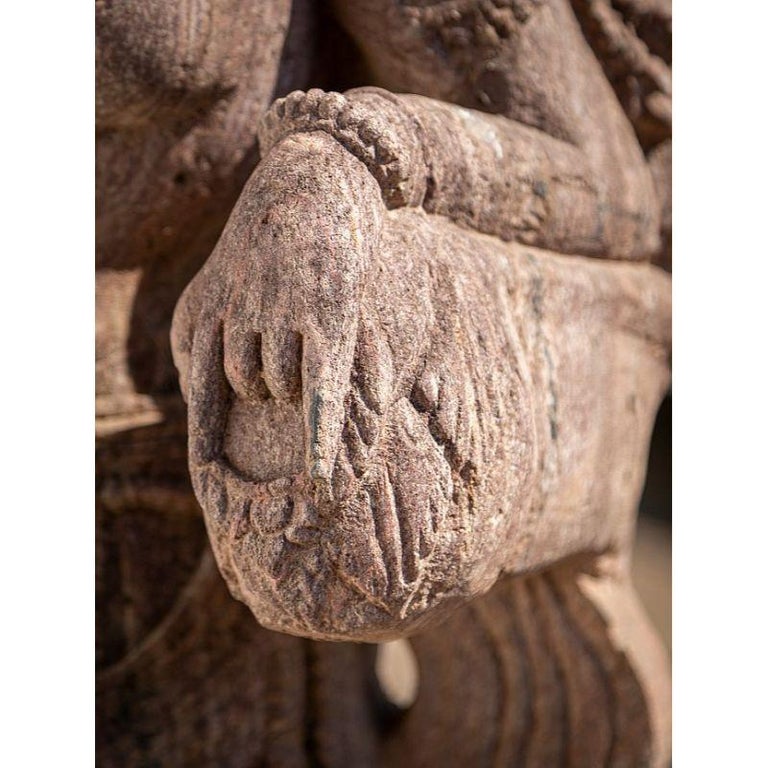 Old Sandstone Apsara Lady Statue from India For Sale at 1stDibs