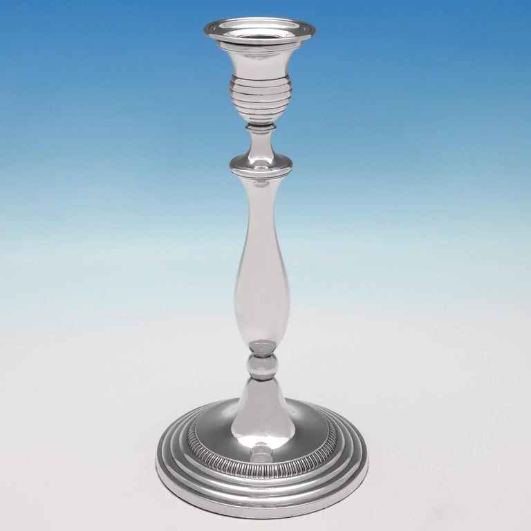 Old Sheffield Plate Set of Four Candlesticks at 1stDibs