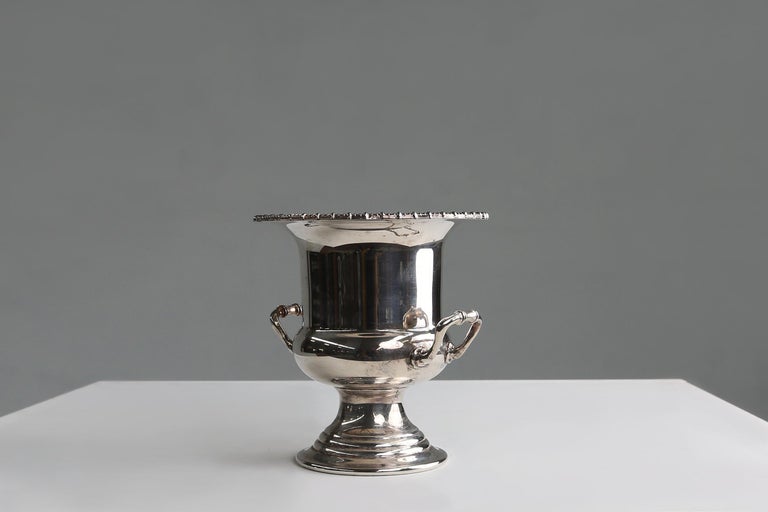 old silver plated ice bucket Ca.1900 For Sale at 1stDibs