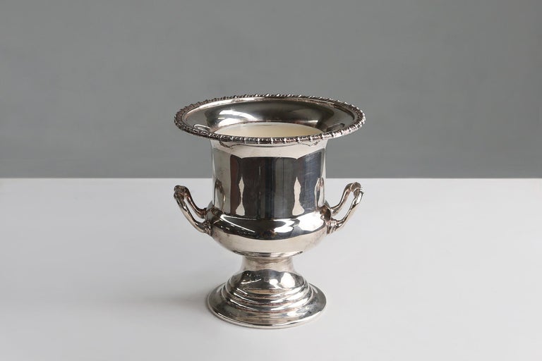 old silver plated ice bucket Ca.1900 For Sale at 1stDibs