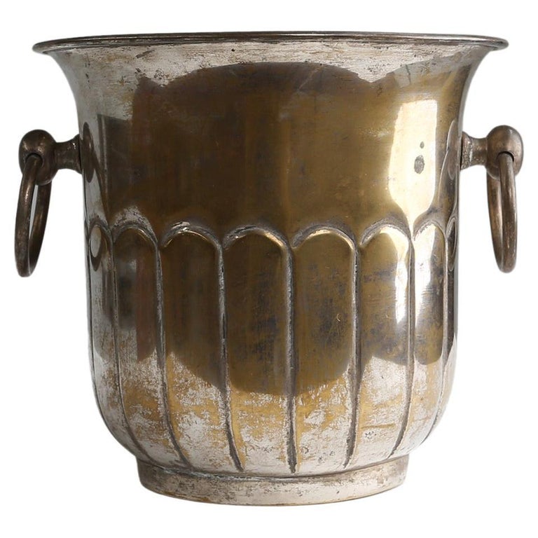 old silver plated ice bucket Ca.1900 For Sale at 1stDibs