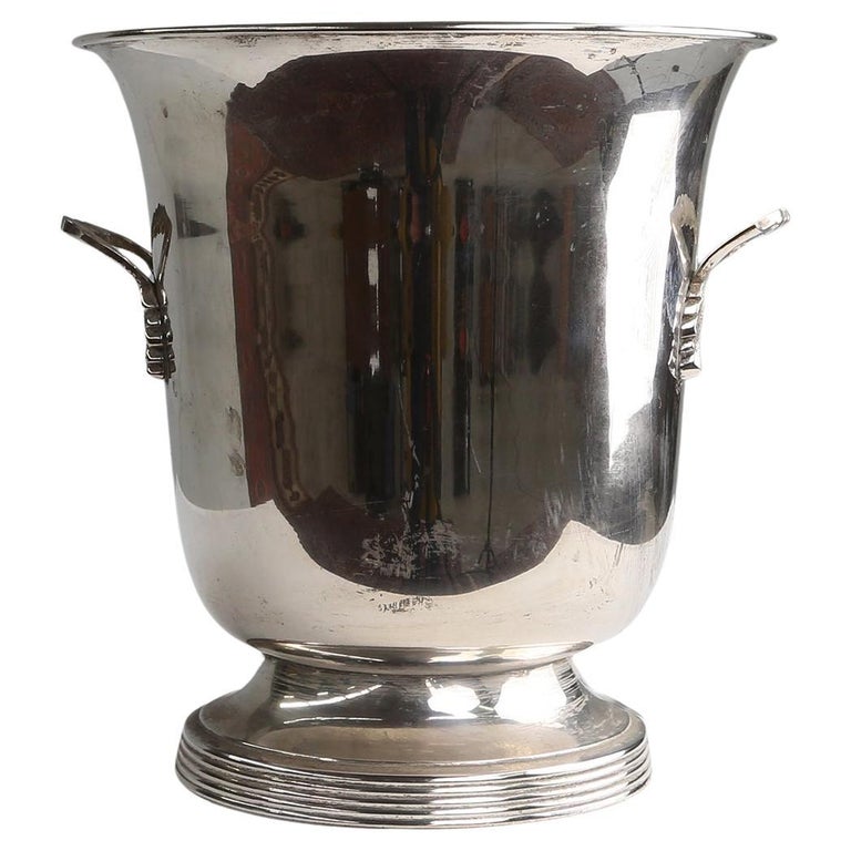 Old Silver Plated Ice Bucket Ca.1900 For Sale at 1stDibs