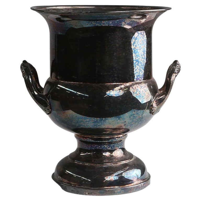 Old Silver Plated Ice Bucket Ca.1900 For Sale at 1stDibs