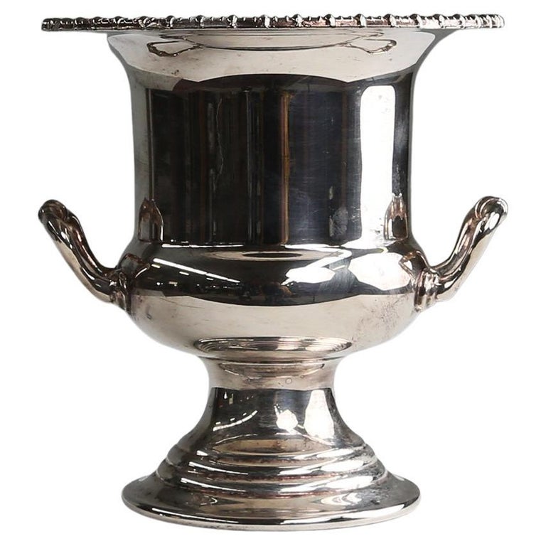 old silver plated ice bucket Ca.1900 For Sale at 1stDibs