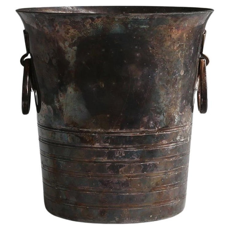 Old Silver Plated Ice Bucket Ca.1900 For Sale at 1stDibs
