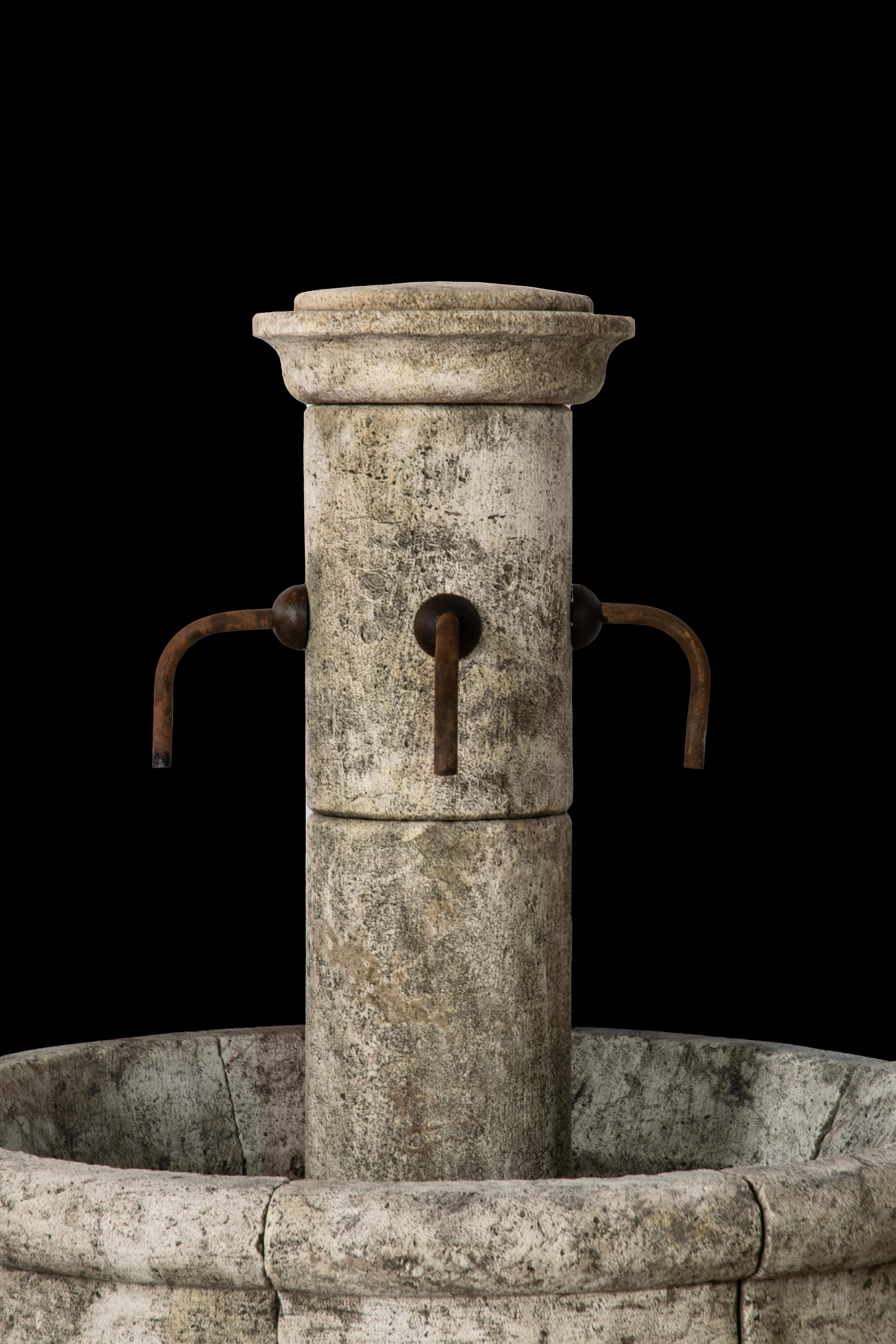 Old Stone Fountain - Limestone Pool Fountain - Antique Garden Fountain ...