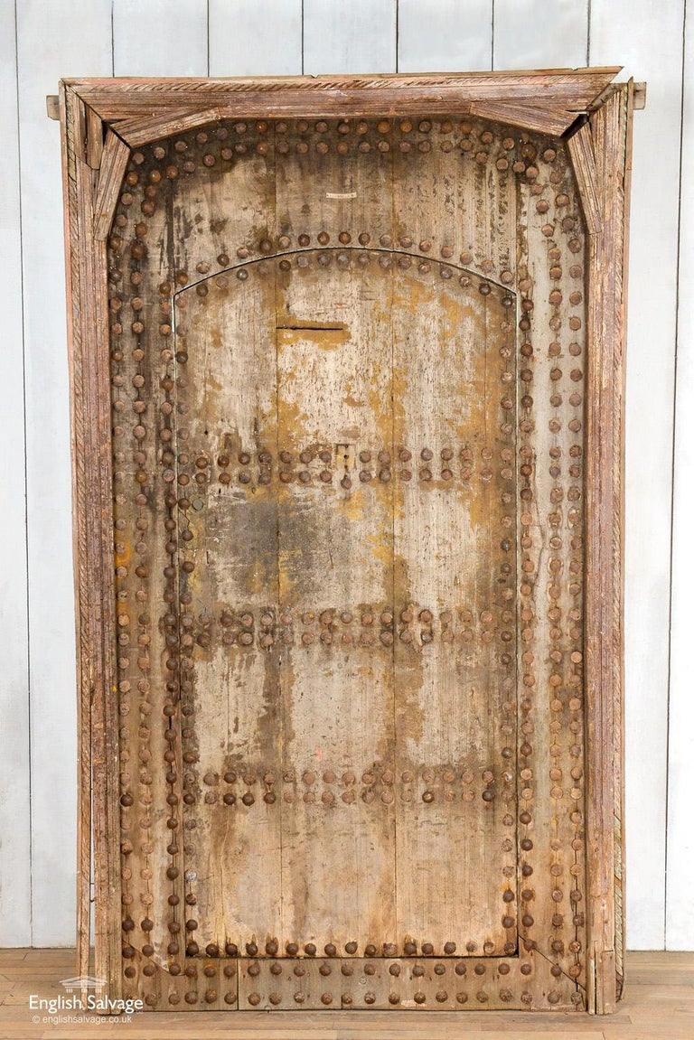 Old Studded Framed Moroccan Door Judas Gate, 20th Century For Sale at ...