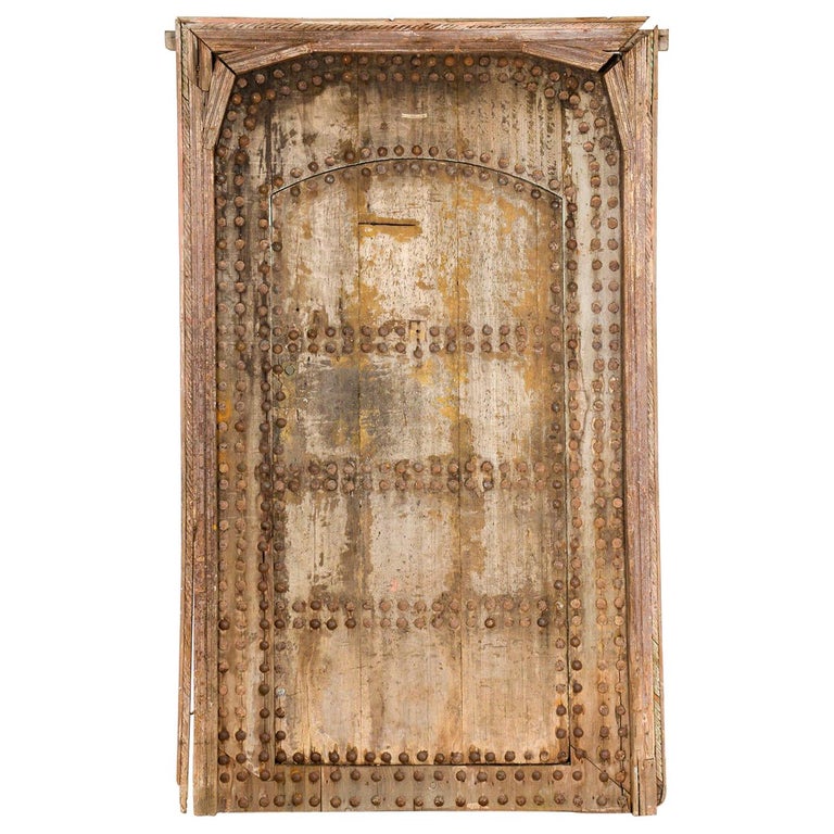 Old Studded Framed Moroccan Door Judas Gate, 20th Century For Sale at ...