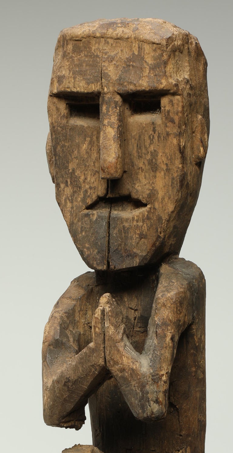 Old Tribal Cubist Squatting Spring Figure Nepal Early 20th Century ...