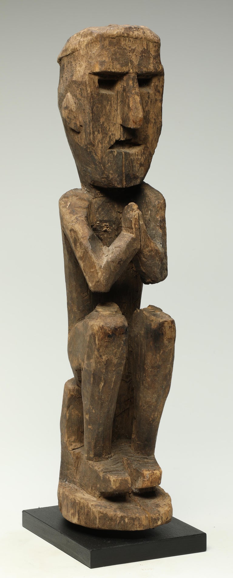 Old Tribal Cubist Squatting Spring Figure Nepal Early 20th Century ...