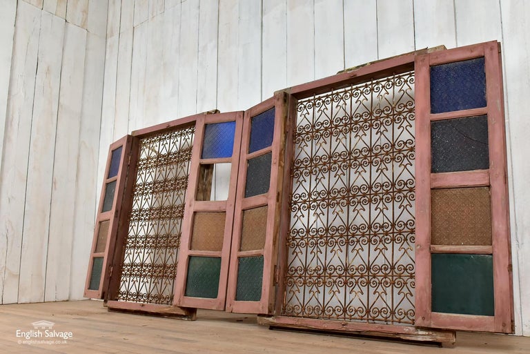 Old Windows with Scroll Screen and Shutters, 20th Century For Sale at ...