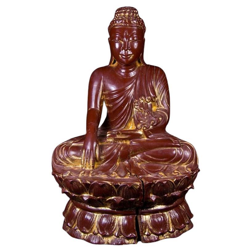 Old Wooden Buddha Statue from Burma For Sale at 1stDibs