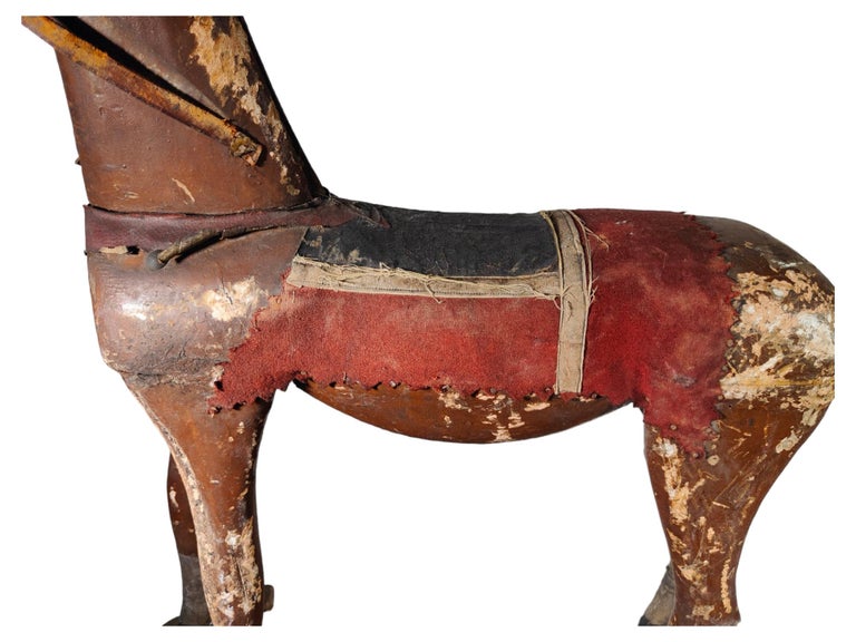 Old Wooden Horse, 19th Century For Sale at 1stDibs