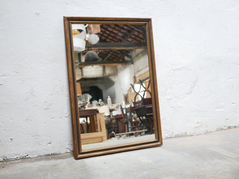 Old Wooden Mirror For Sale at 1stDibs